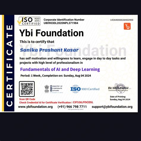 Sanika Kasar On Linkedin Deeplearning Ai Lifelonglearning Ybifoundation