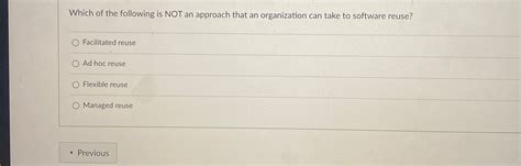 Solved Which Of The Following Is Not An Approach That An