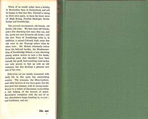 Private Enterprise 1947 Thirkell Angela