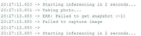 nicla vision err failed to get snapshot nicla vision arduino forum