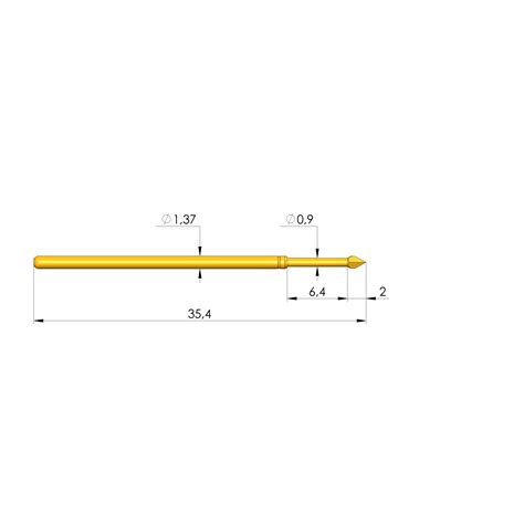 Spring Loaded Test Probe Gks 100 291 130 A 2000 Lh Item Ingun