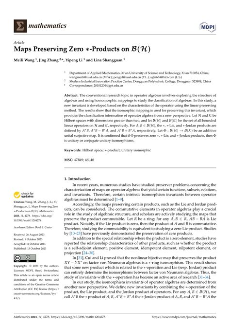 Pdf Maps Preserving Zero ∗ Products On ℬℋ