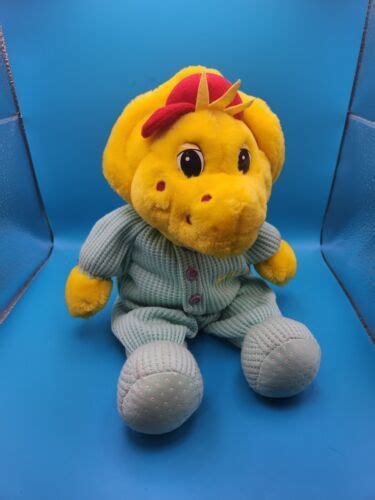 Barney Bedtime Bj Dinosaur 10 Thermal Pajamas Pjs Bean Bag Plush Lyons Vtg 4573869690