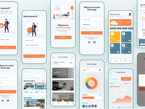 Smart Home App UI Kit Figma Sketch XD
