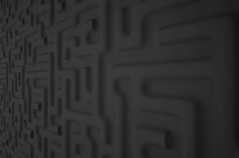 Premium Photo Dark Monochrome Minimal Geometry Background