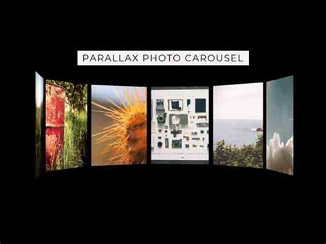 parallax photo carousel using html css js by codingflicks on dribbble