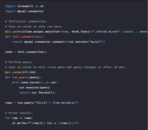 连接数据库报错？ 🎈 Using Streamlit Streamlit
