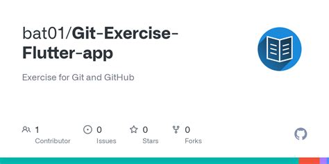 Github Bat Git Exercise Flutter App Exercise For Git And Github
