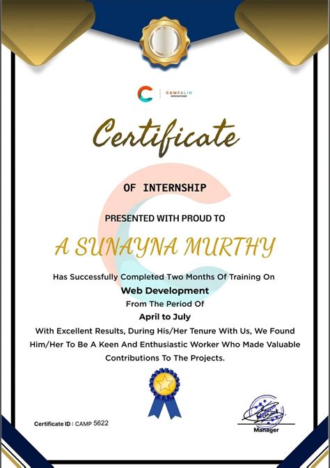 Sunayna Murthy On Linkedin Internship2023 Webdevelopment