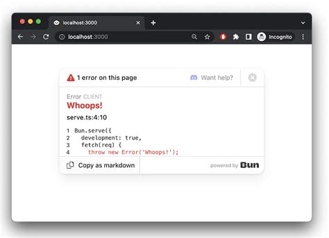 Server API Bun Docs