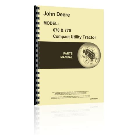 John Deere 770 Parts Manual Pdf Download And Printed Copy