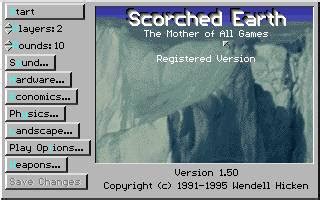 Scorched Earth Download 1991 Strategy Game