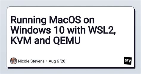 Windows 10 Wsl2 Enable Kvm Nested Virtualisation On Amd Linux Level1techs Forums