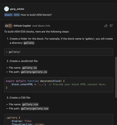 Github Adobeaem Github Copilot Github Copilot Chat Extension For