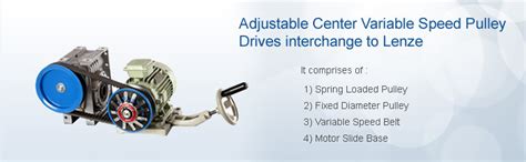 Adjustable Center Variable Speed Pulley Drives Manufacturer India