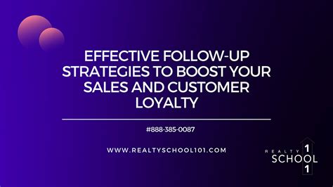 Effective Follow Up Strategies To Boost Your Sales And Close More Deals By Realtyschool101