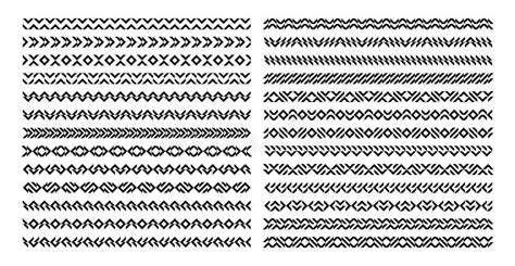 Sharp Line Abstract Shape Divider Design Set Stock Illustration Illustration Of Header