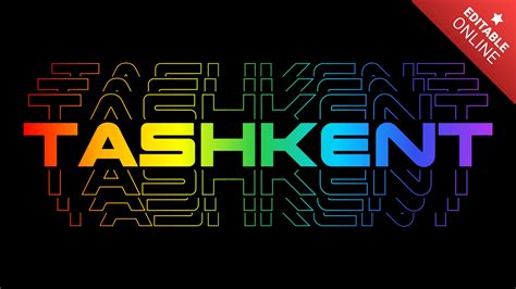 Tashkent | Stacked | Text Effect Generator