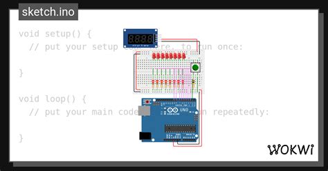 8 Bit Binary Counter - Wokwi ESP32, STM32, Arduino Simulator
