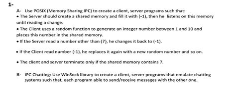 Solved Ipc Chatting Use Winsock Library To Create A Client