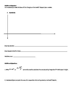 Computing Areas Using Calculus Methods By Andy Lawrenc TPT