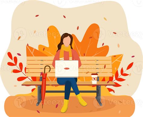 Beautiful Autumn City Park 38968088 Png