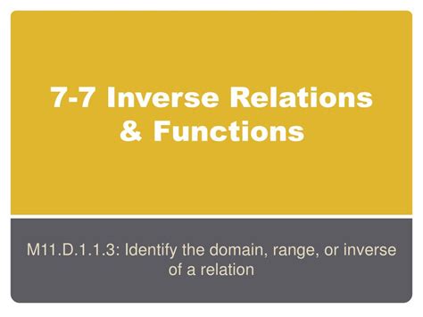 PPT Inverse Relations Functions PowerPoint Presentation ID