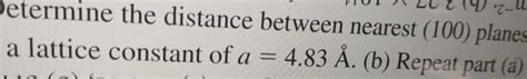 Solved Etermine The Distance Between Nearest Planes A Chegg