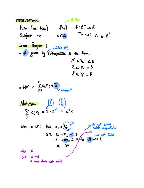 Co 250 Lec 3 Lec 3 Notes Optimization Max Or Min P Objdun Subject