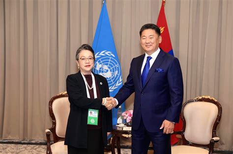 Монгол Улсын Ерөнхийлөгч У Хүрэлсүх НҮБ ын Ерөнхий нарийн бичгийн