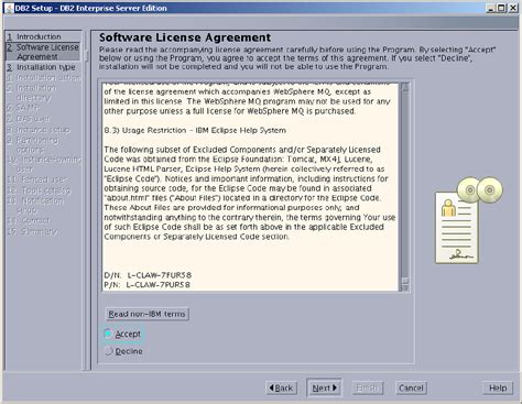 Creating And Configuring An IBM DB Database