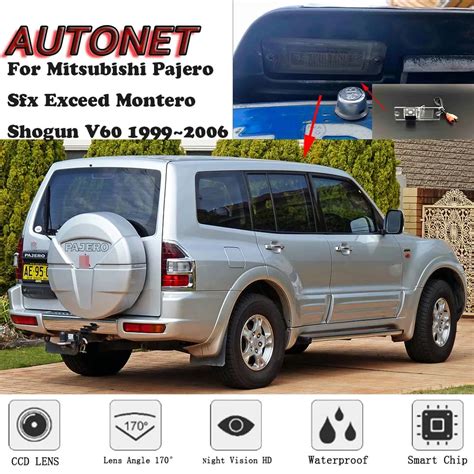 Autonet 백업 후면보기 카메라 미쓰비시 파제로 Sfx 초과 몬테로 쇼군 V60 1999 ~ 2006 Ccd야간 비전