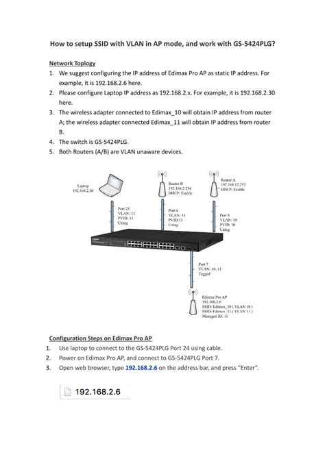 Pdf How To Setup Ssid With Vlan In Ap Mode And Work With Gs