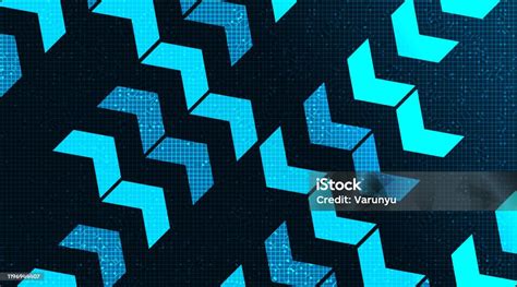 미래 배경에 디지털 화살표 회로 마이크로 칩 기술 하이테크 디지털 및 속도 개념 디자인 넣어 텍스트에 대 한 무료 공간 벡터 그림 개념에 대한 스톡 벡터 아트 및 기타