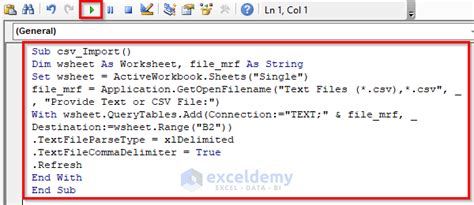 How To Use Excel Vba To Import A Csv File Without Opening 3 Methods
