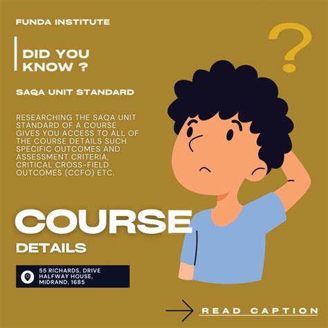 Saqa Unit Standards Are Specific Standards Developed And Published By The South African