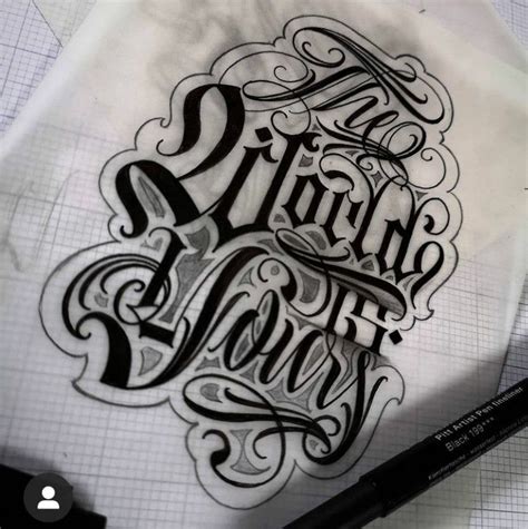 Tattoo Lettering Design Ideas Black And White Tattoo Design Elegant