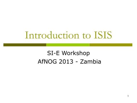 Ppt Introduction To Isis Powerpoint Presentation Free Download Id 4463291