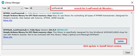 Programming And Libraries All About Moteino Lowpowerlab
