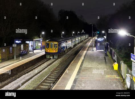 Northern Rail Class 769 Bi Mode Flex Train 769448 Calling At Hindley Railway Station At Night