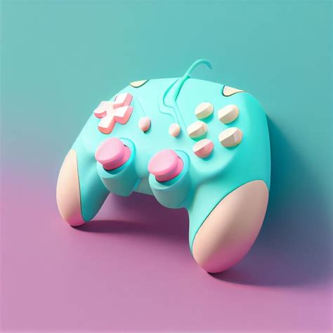 Premium Photo Kawaii Gaming Controller Cute Video Game Gamepad