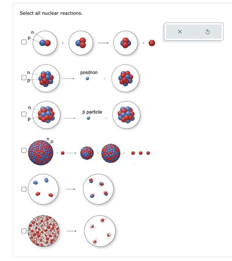 Solved Select All Nuclear Reactions