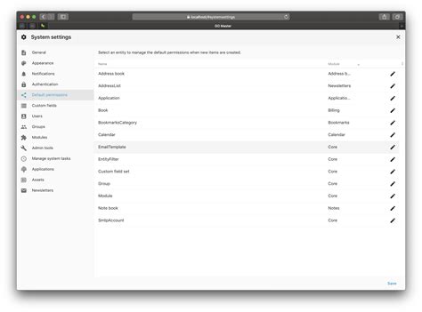 default permissions — group office documentation