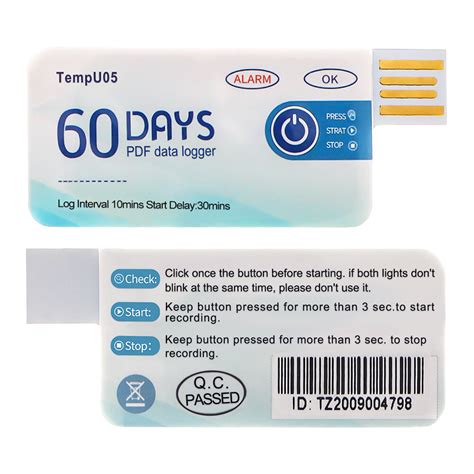 TempU05 Temperature Data Logger 60 Days PDF Temperature Recorder USB Temperature Alarm Lazada PH