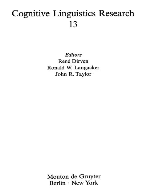 cognitive semantics and structural semantics pdf semantics