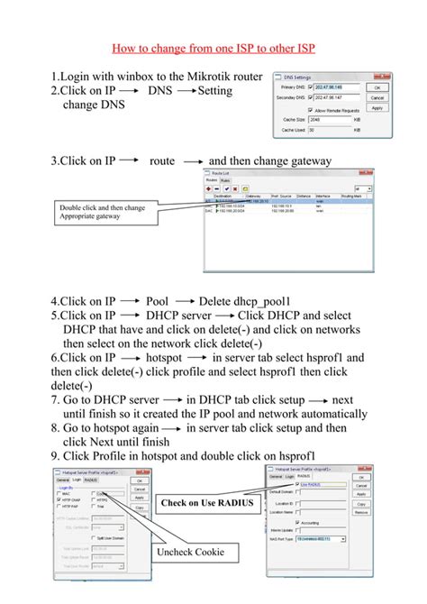basic command to configure mikrotik doc