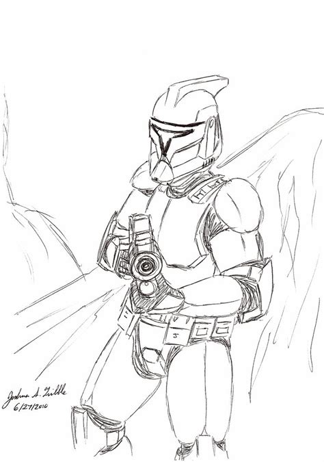 Clone Trooper Pose Sketches By Tribble Industries On DeviantArt