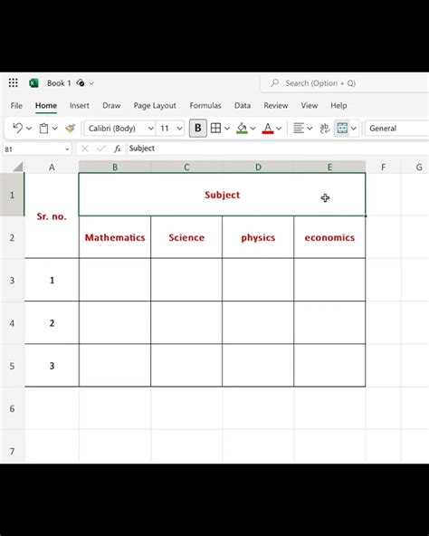 Excel Marathi Tutorial Cells Merge And Unmerge Exceltutorial