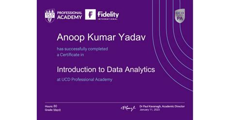 Anoop Yadav On Linkedin Introduction To Data Analytics • Anoop Kumar Yadav • Ucd Professional