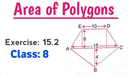 Area Of Polygons Exercise 15 2 Class 8 Solution Solved Question 2 B